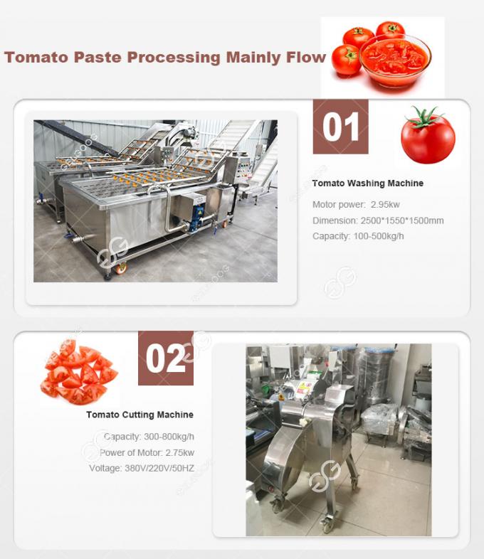 1T/H Industrial Tomato Paste Processing Machine Equipment Tomatoes Paste Production Line