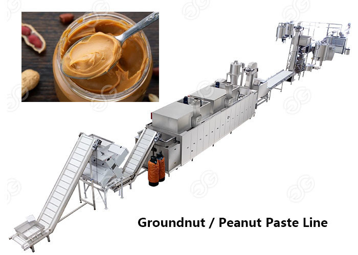 500 kg/h Complete Peanut Paste Production Line Groundnut Butter Making ...