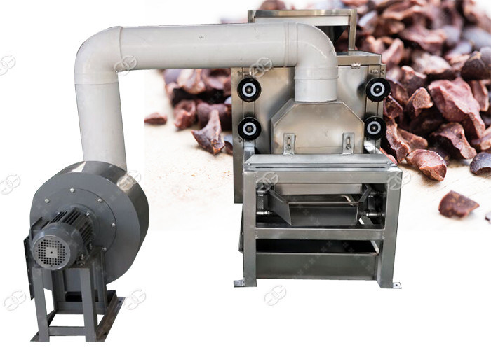 Automatic Roasted Cocoa Bean Crushing Machine / Cacao Bean Cracker Crusher