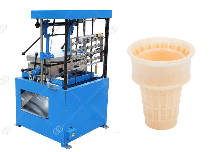 Industrial Ice Cream Cone Sleeve Machine , Sugar Ice Cream Cup Cone ...