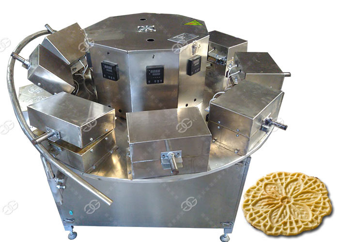 Italian Waffle Cookies Baking Machine , Pizzelle Maker Machine 1200PCS / H
