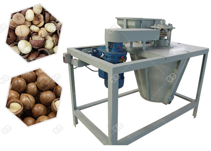 250 Kg / H Industrial Macadamia Nut Shelling Machine Cracker Automaticlly