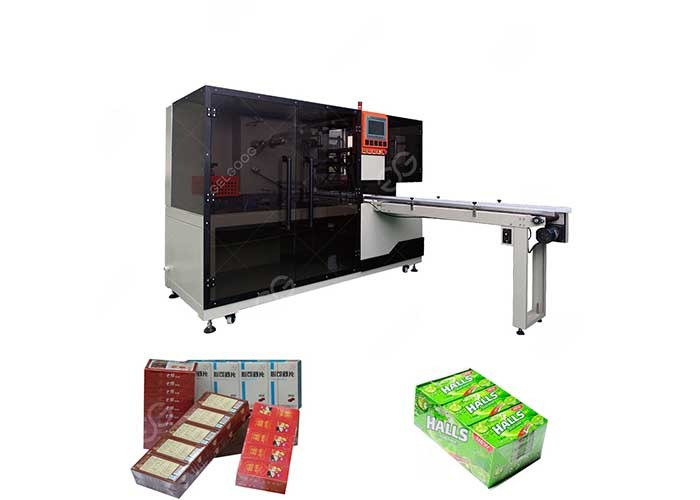 BTB-400 BOPP Film 10 Cigarette Box Wrapping Machine with Tear Tape