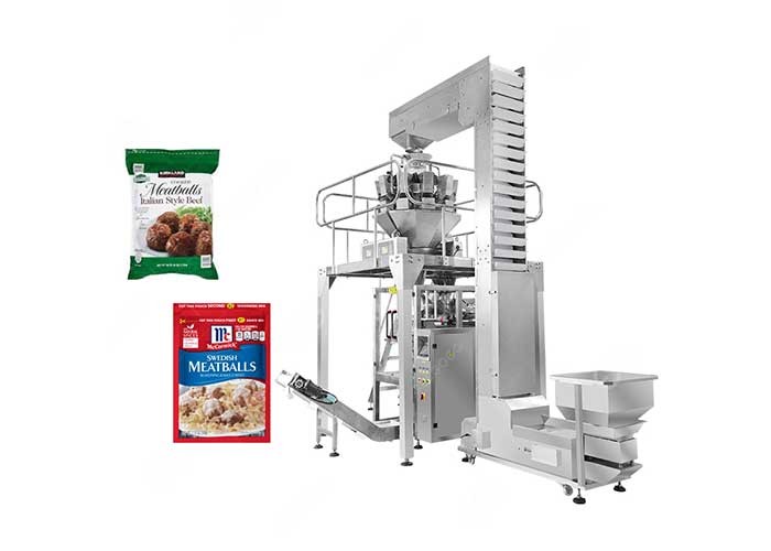 10 Head Multihead Weigher French Fries Packing Machine (film width 720mm)