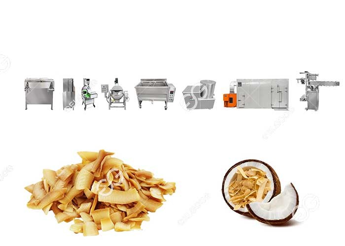 Automatic Coconut Chips Making Machine , Coconut Flakes Making Machine