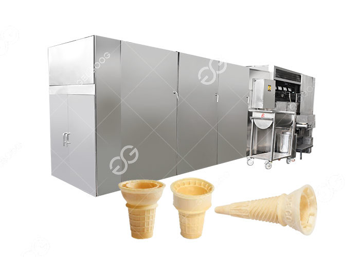 Stainless Steel Wafer Cup Machine , Wafer Cone Making Machine 8000PCS/H